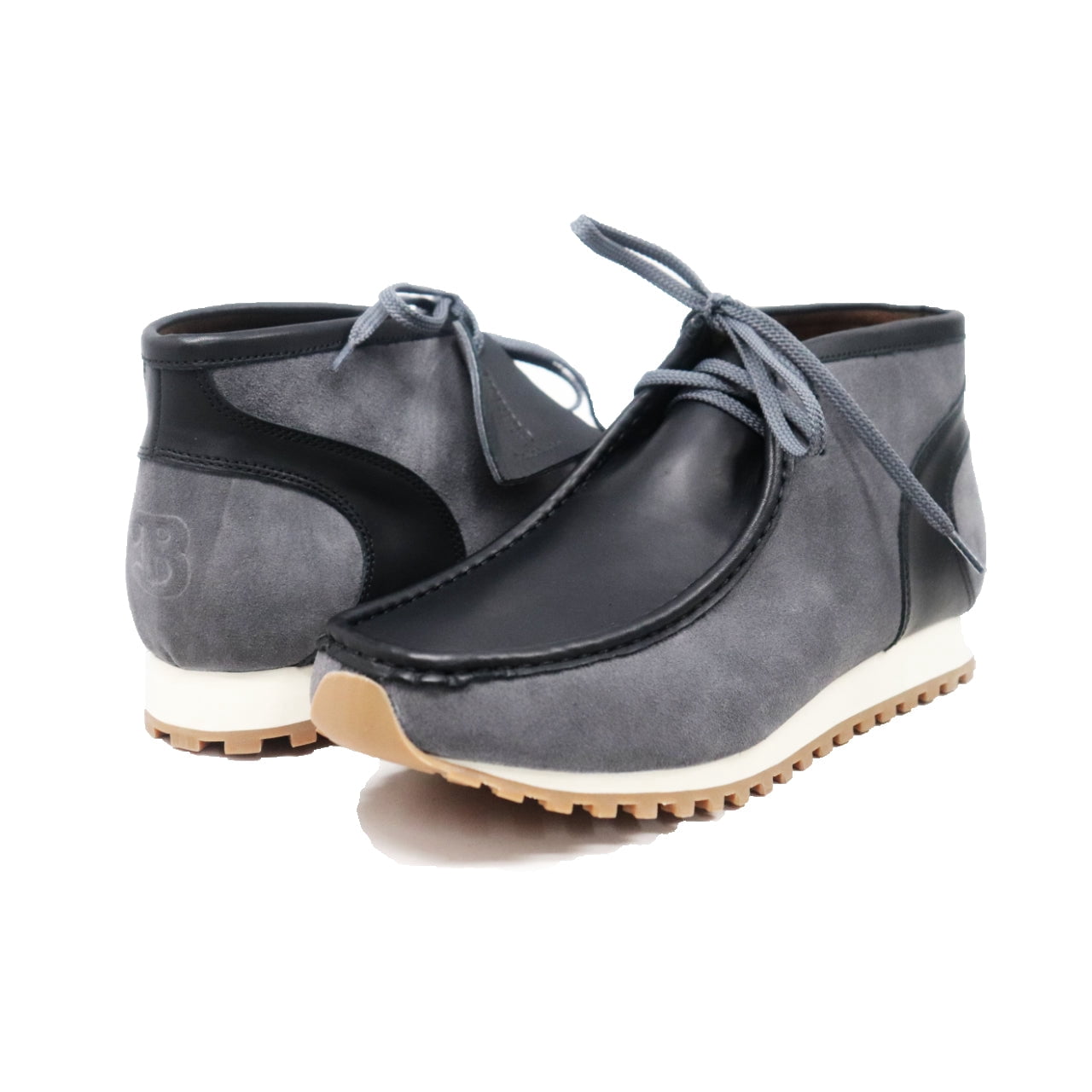 New Castle GT Leather and Suede Three-Quarter Mens Casual Shoe ...