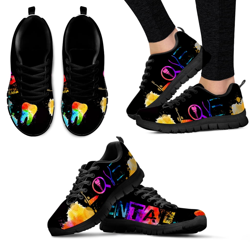 New Casual Men Lace Up Flats Sneakers Cute Cartoon Galaxy Dental/Tooth ...