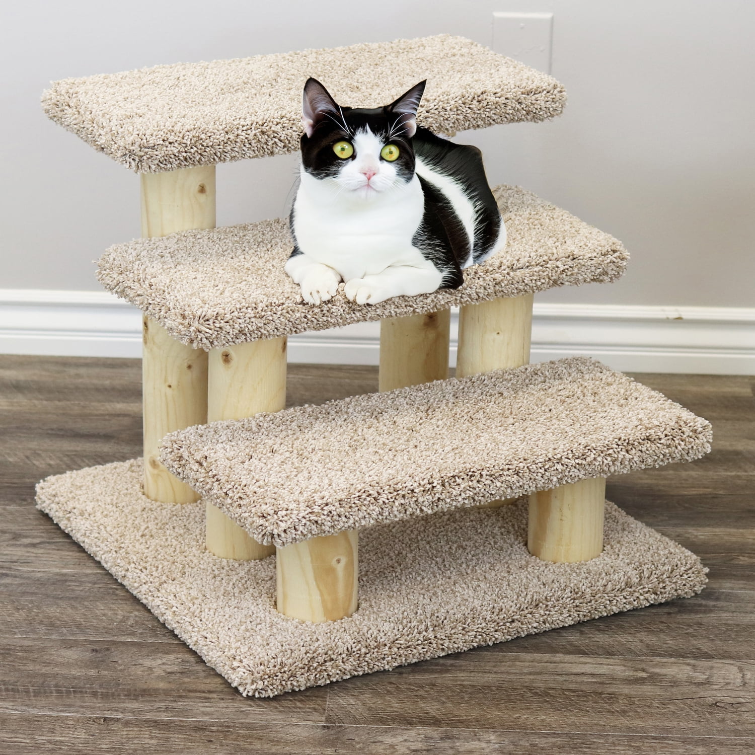 New Cat Condos 120223 Pet Stairs, Neutral, Large - Walmart.com
