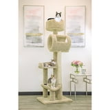 New Cat Condos Large Solid Wood Climbing Tower Tree for Big Kitty ...