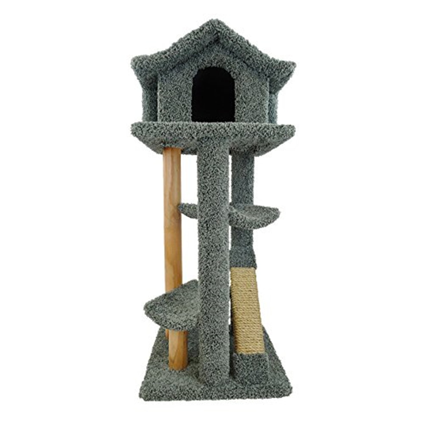 New Cat Condos Premier Cat Pagodas Tree-Color:Green,Size:Large ...