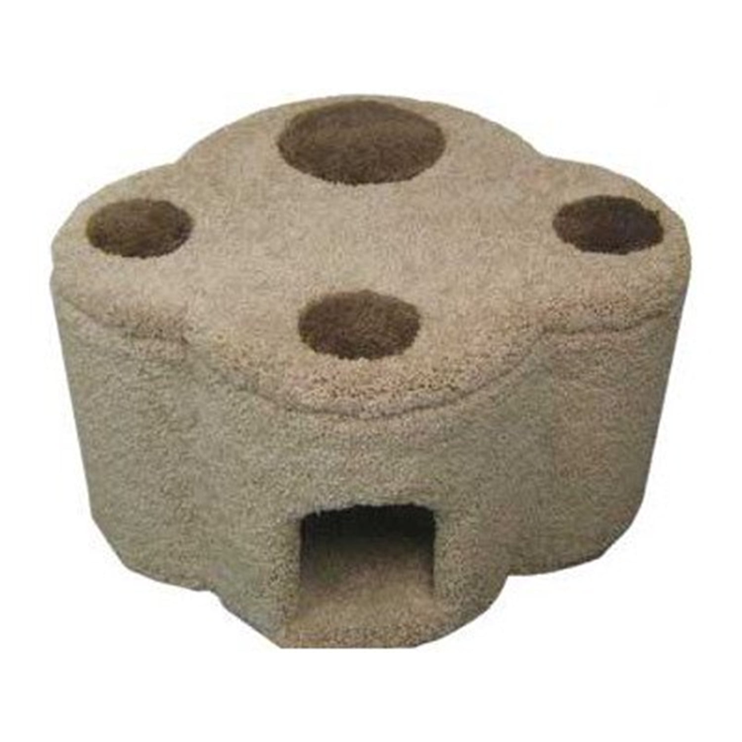 New Cat Condos Premier Paw Print Condo-Color:Beige - Walmart.com