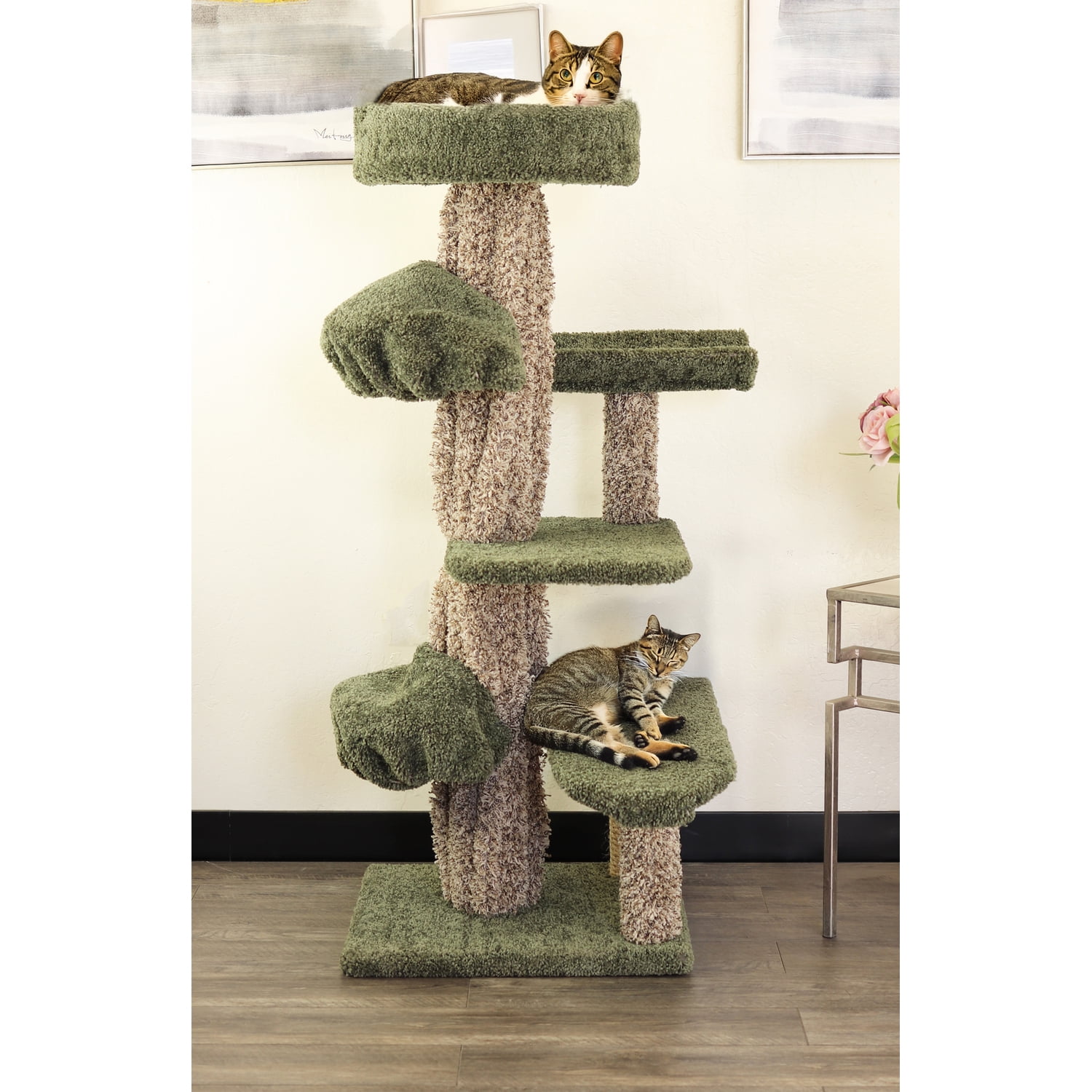 New Cat Condos Cat Tree Scratcher - Unique Condo for Large Cats ...