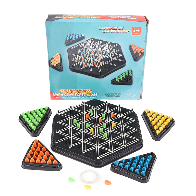 New Chain Triangle Chess Duel Board Strategy Game For Kids And Adults ...