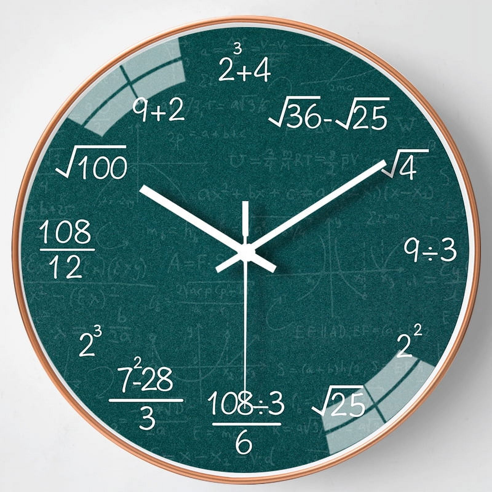 New Chalkboard Math Formulas Wall Clock Fashion Science Mathematics Art ...