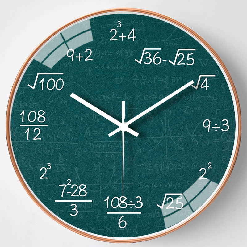New Chalkboard Math Formulas Wall Clock Fashion Science Mathematics Art ...
