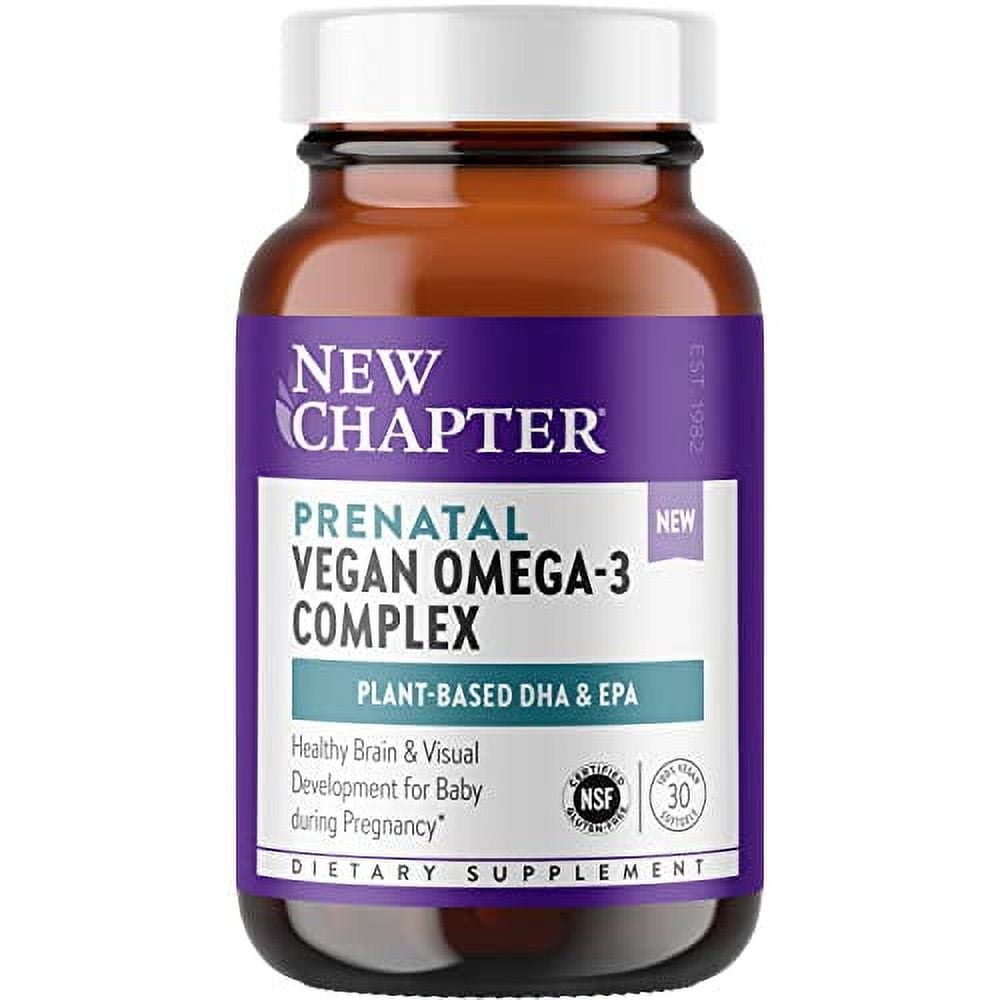 New Chapter Vegan Prenatal DHA, EPA, and DPA Supplement- Prenatal Vegan ...