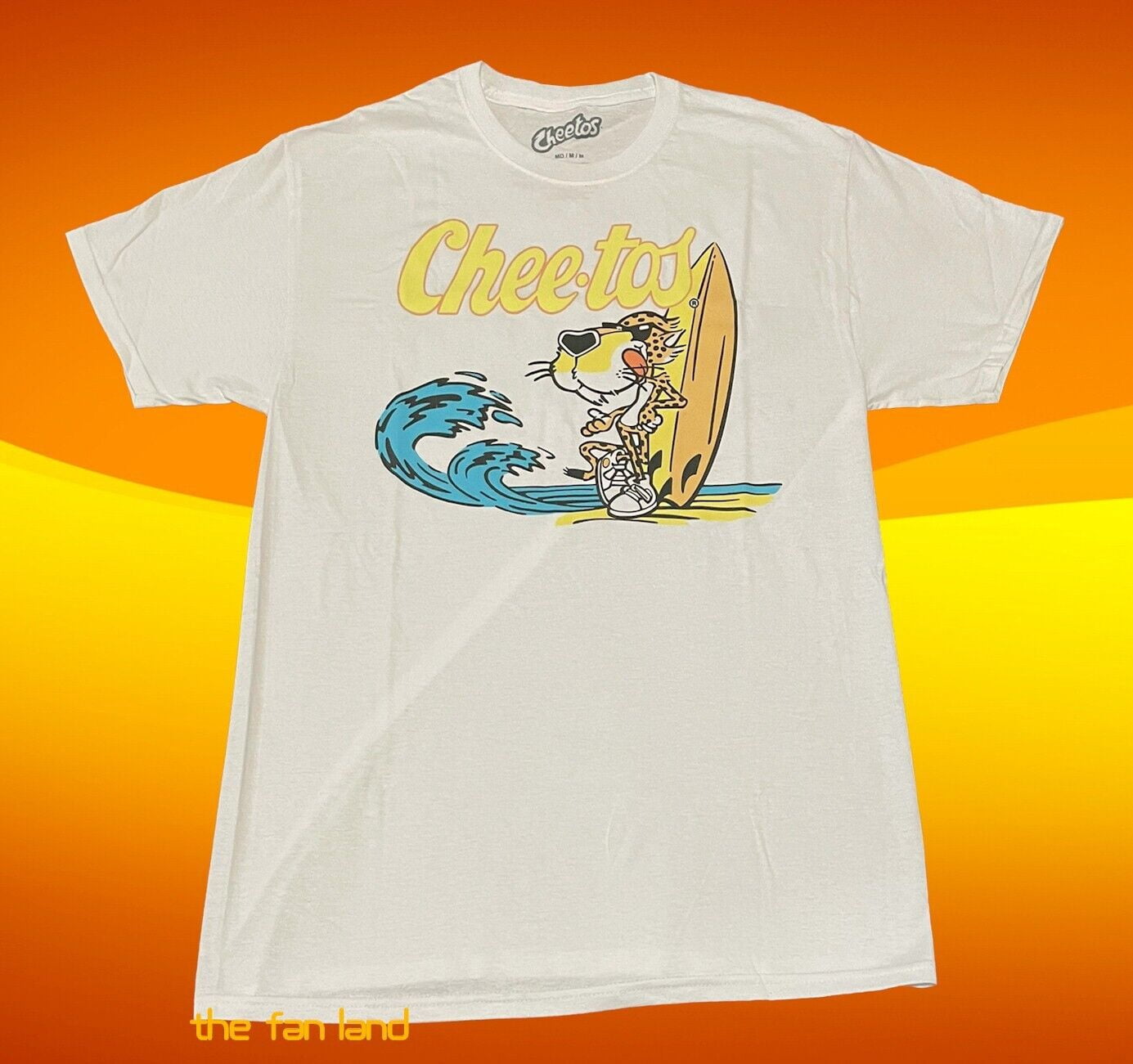 New Cheetos Chester Cheetah Surfing Mens Classic Vintage T-Shirt ...