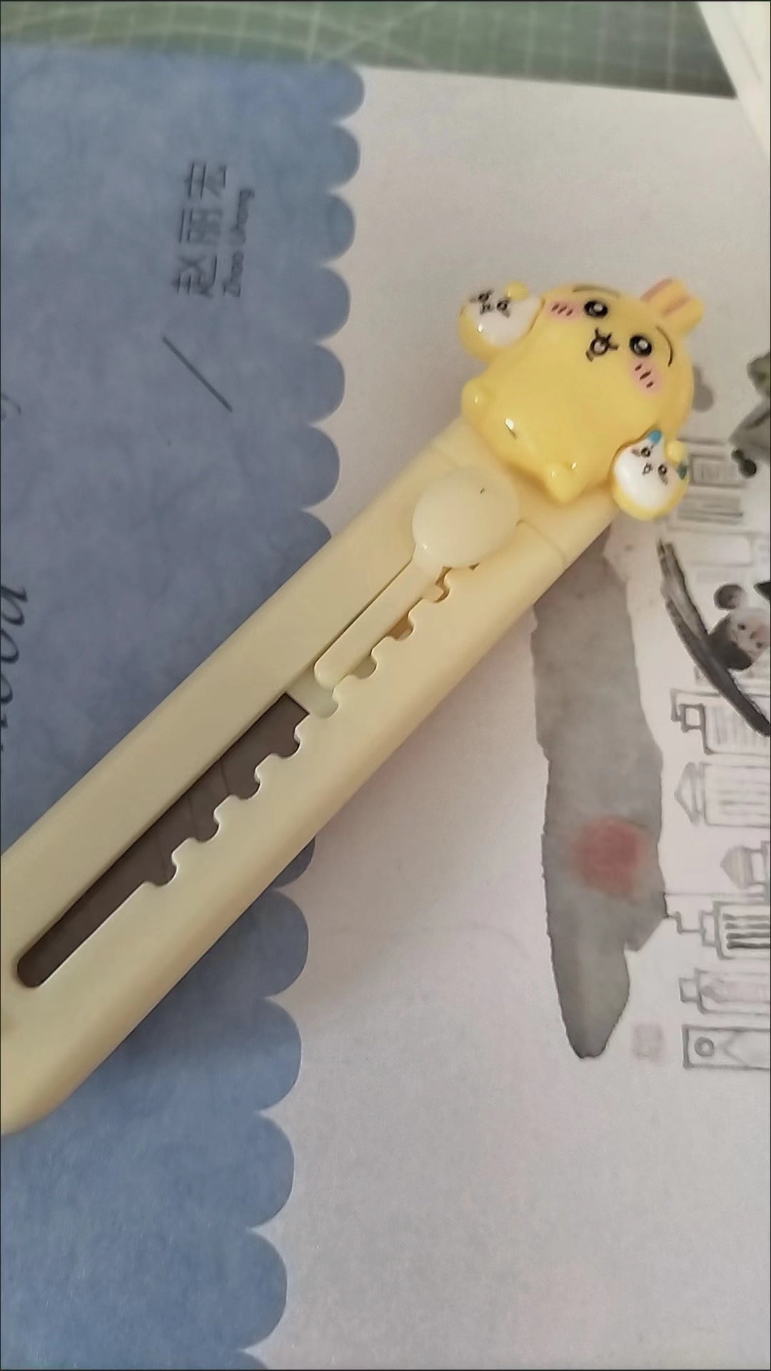 New Chiikawa Utility Knife Portable Unboxing Handbook Cutting Paper ...