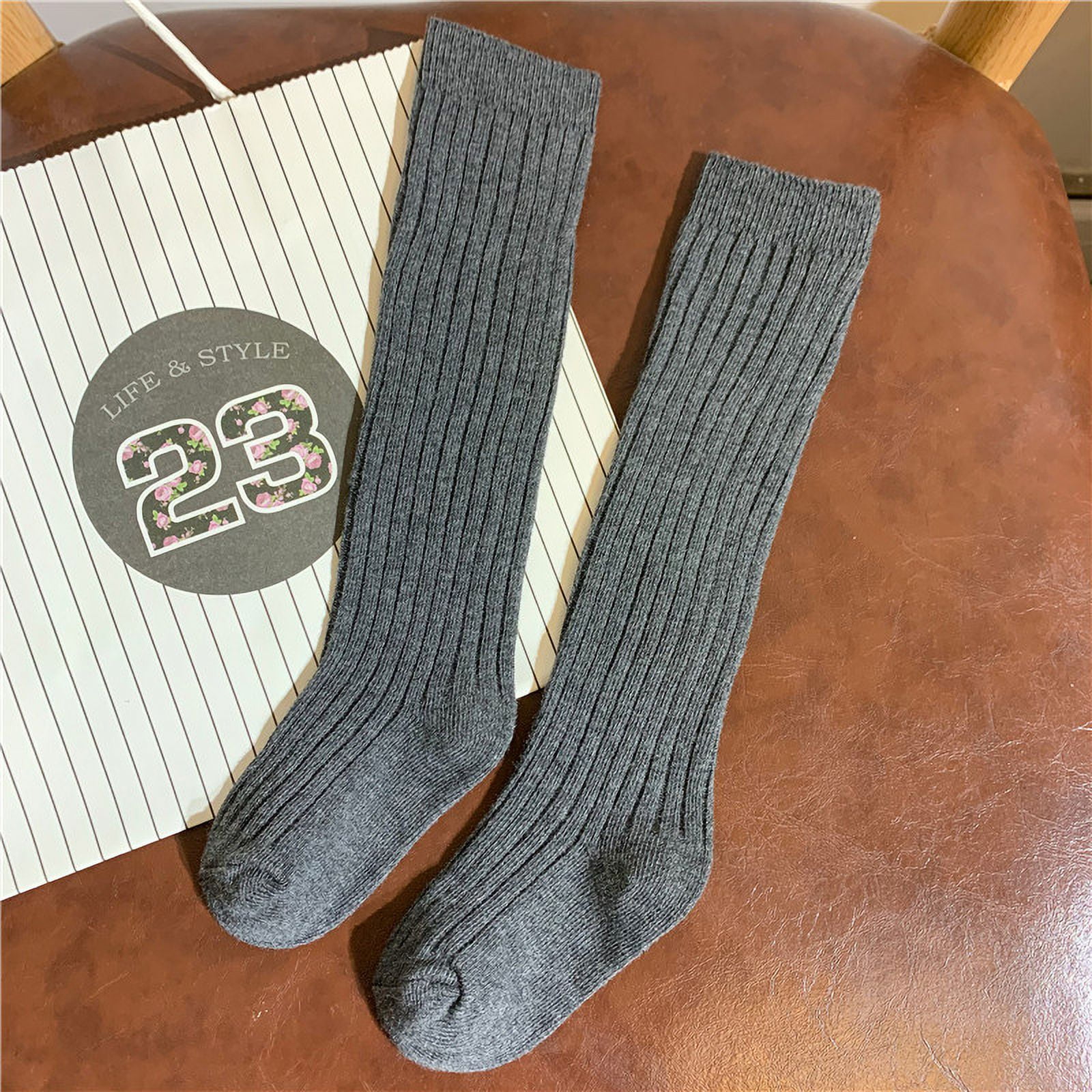 New Children Knee High Socks Kids Boys Girls Leg Warmers Soft Cotton ...