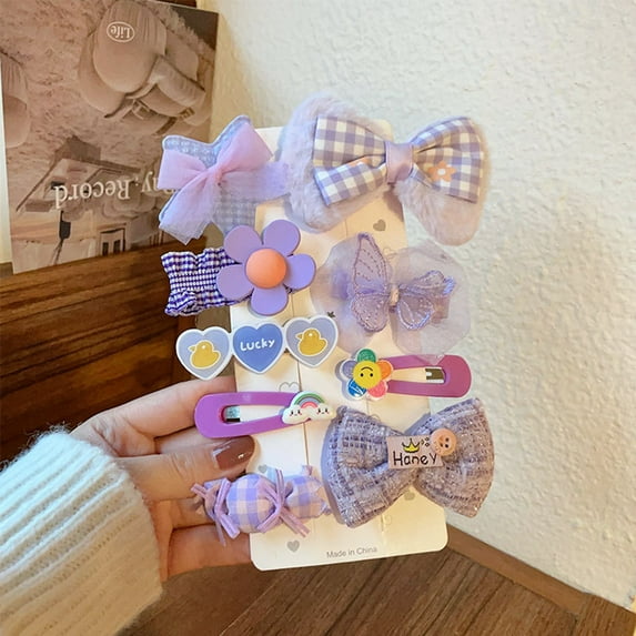 New Children's Plush Hair Clip For Autumn And Winter Cute Hairpin For ...