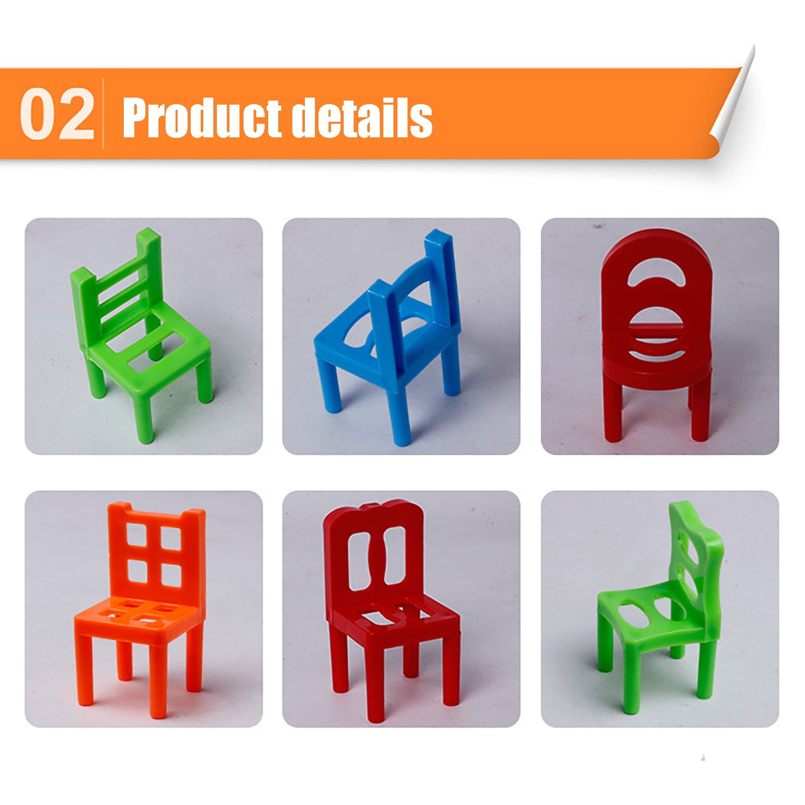 New Children's Toy Chair DIY Stool Puzzle Game Set Alphabet Board Games ...