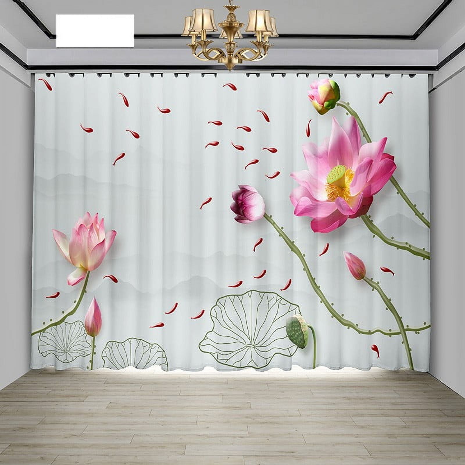 New Chinese Simple Retro Curtain Zen Folk Ancient Style Living Room ...