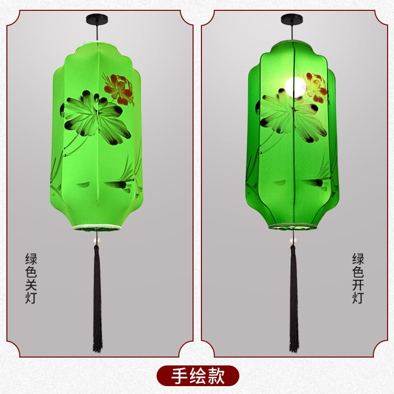 New Chinese Style Fabric Lantern Classical Palace Lantern Tea House ...