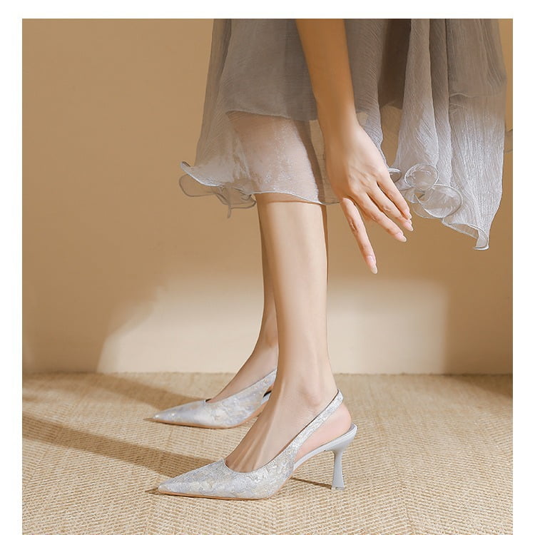 New Chinese Style with Skirt Sandals Women's Stiletto Heel 2024 New ...