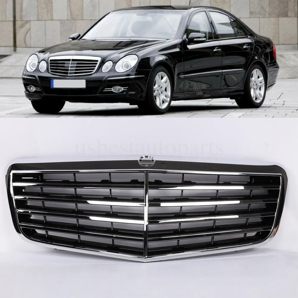 New Chrome E63 AMG Style Grille for Mercedes-Benz W211 E320 E350 E500 ...