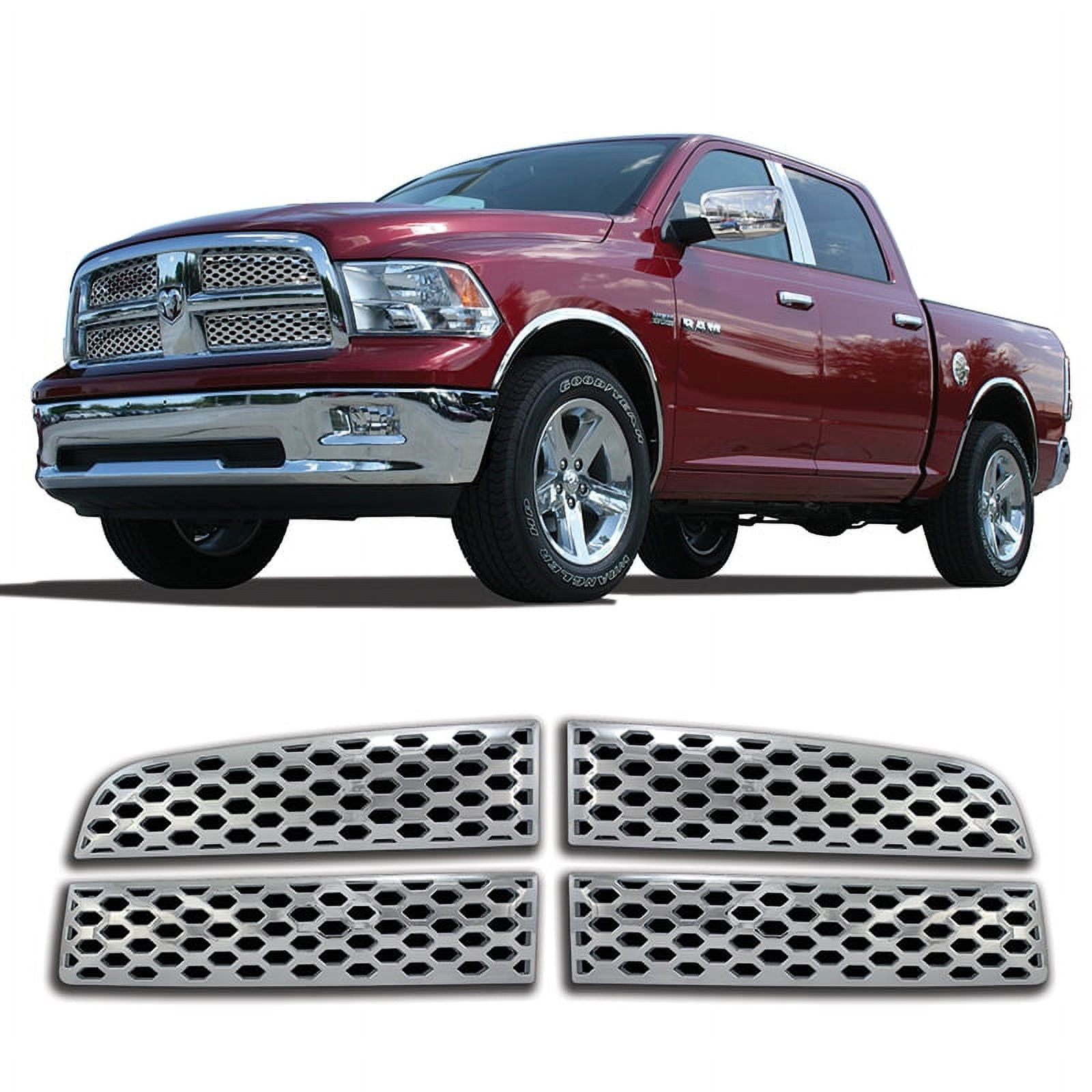 Coast To Coast Chrome Grille Cover Insert Overlay for Dodge Ram 1500 St ...