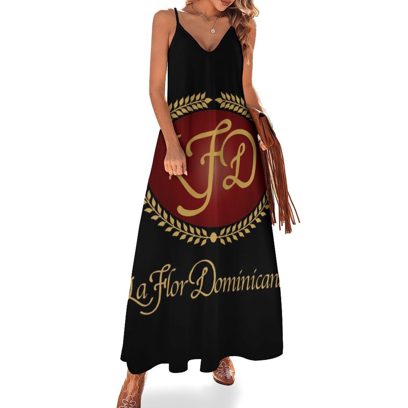 New Cigar-cigar Sleeveless Dress Long dresses elegant chic wedding ...