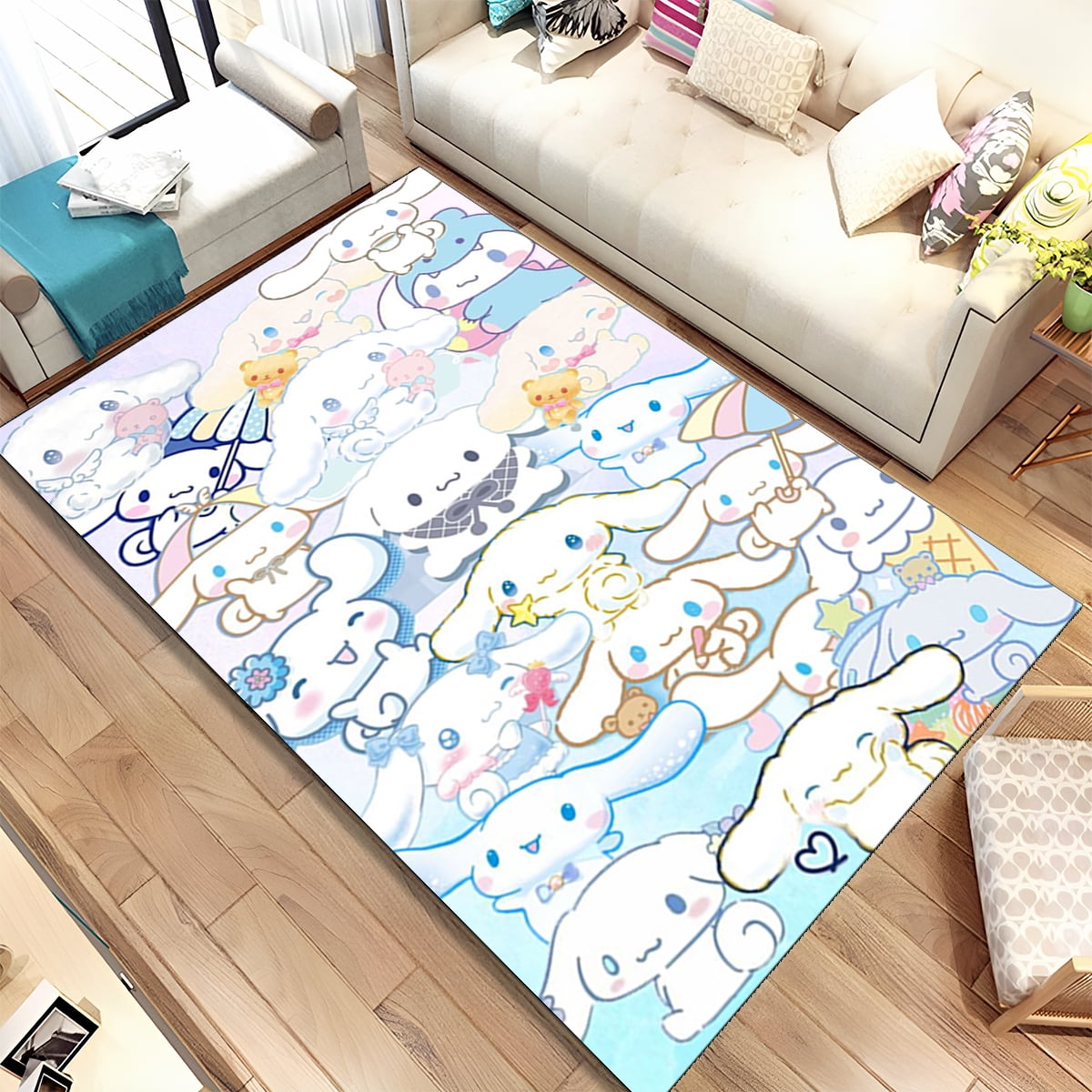 New Cinnamoroll Pompompurin Sanrio Cartoon Carpet Rug for Bedroom ...