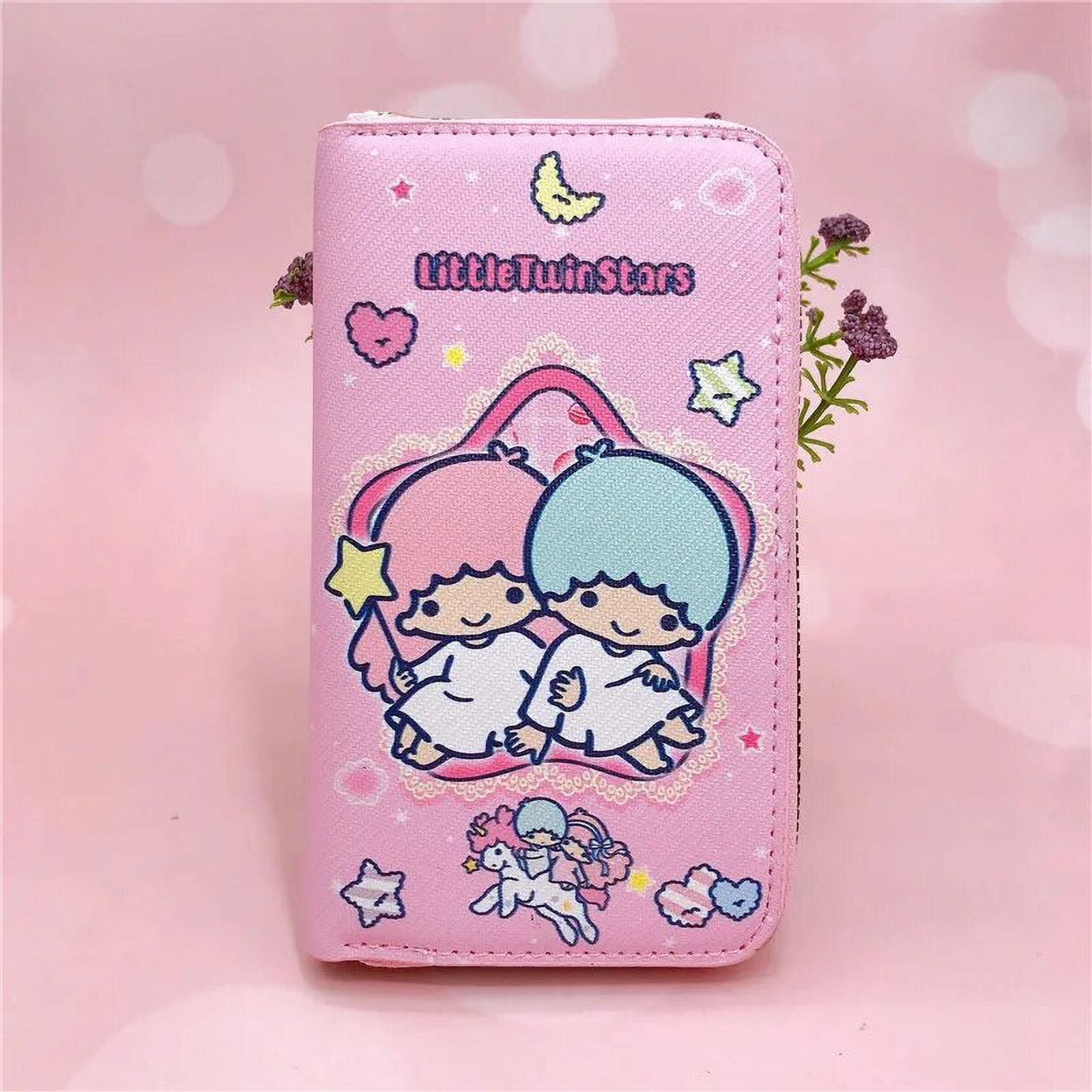 New Cinnamoroll Wallet Kawaii Sanrio HelloKitty Kuromi Cartoon PU ...