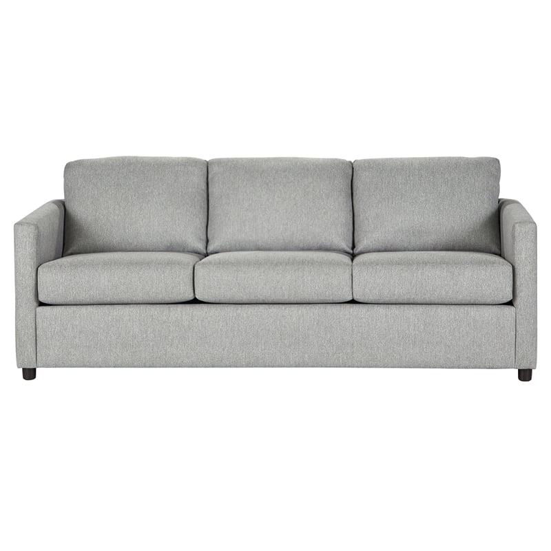New Classic Furniture Elio Polyester Fabric 3-Seater Sofa in Light Gray ...