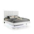 New Classic Furniture Europa Wood King Bed with 2 Ns and Panels, White ...