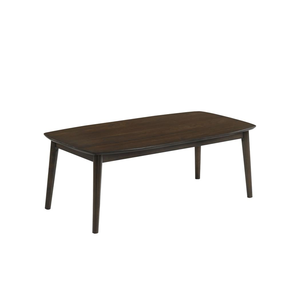 New Classic Furniture Felix Wood Coffee Table with Flared legs in Dark ...