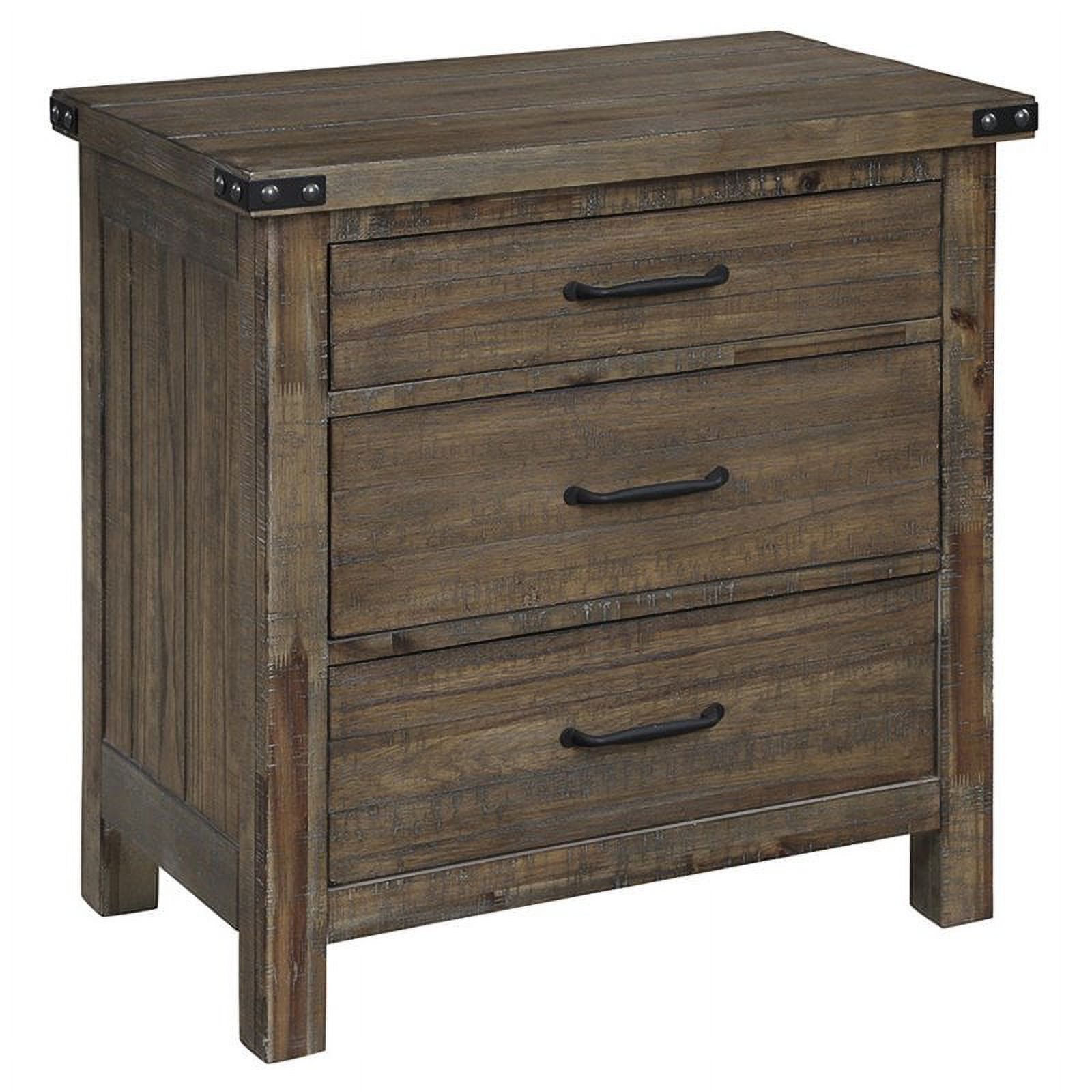 New Classic Furniture Galleon Solid Wood Nightstand in Walnut - Walmart.com