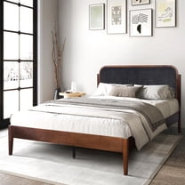 New Classic Furniture Tamarack Full Size Bed Frame, Modern Solid Wood ...