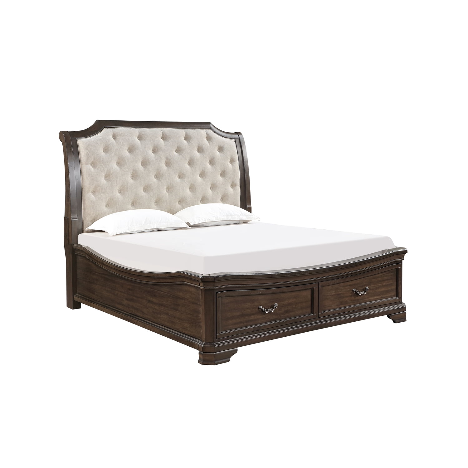 New Classic Furniture Lyndhurst 6'0" Western King Bed-Walnut - Walmart.com