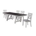 New Classic Furniture Maisie 5-Piece Solid Wood Dining Table Set in ...