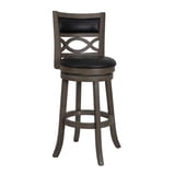 New Classic Furniture Manchester 29" Wood Bar Stool in Olive Gray/Black ...