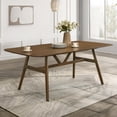 New Classic Furniture Miller 78" Wood Rectangular Dining Table in ...