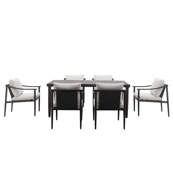 Amazonia Teak Finish & Aluminum Bahamas Rectangular Extendable Teak ...