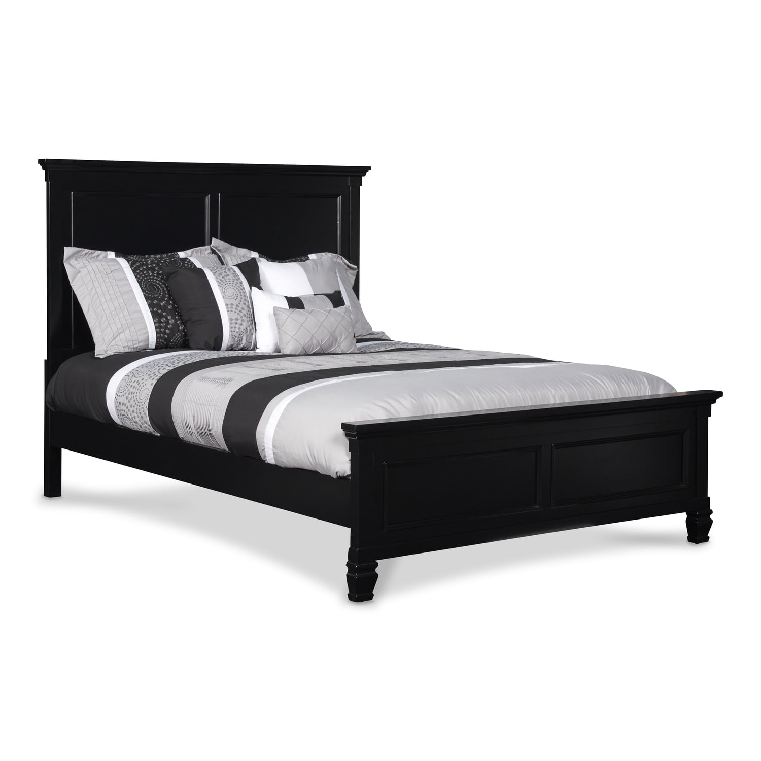 New Classic Furniture Tamarack 3/3 Solid Wood Twin Bed in Black ...
