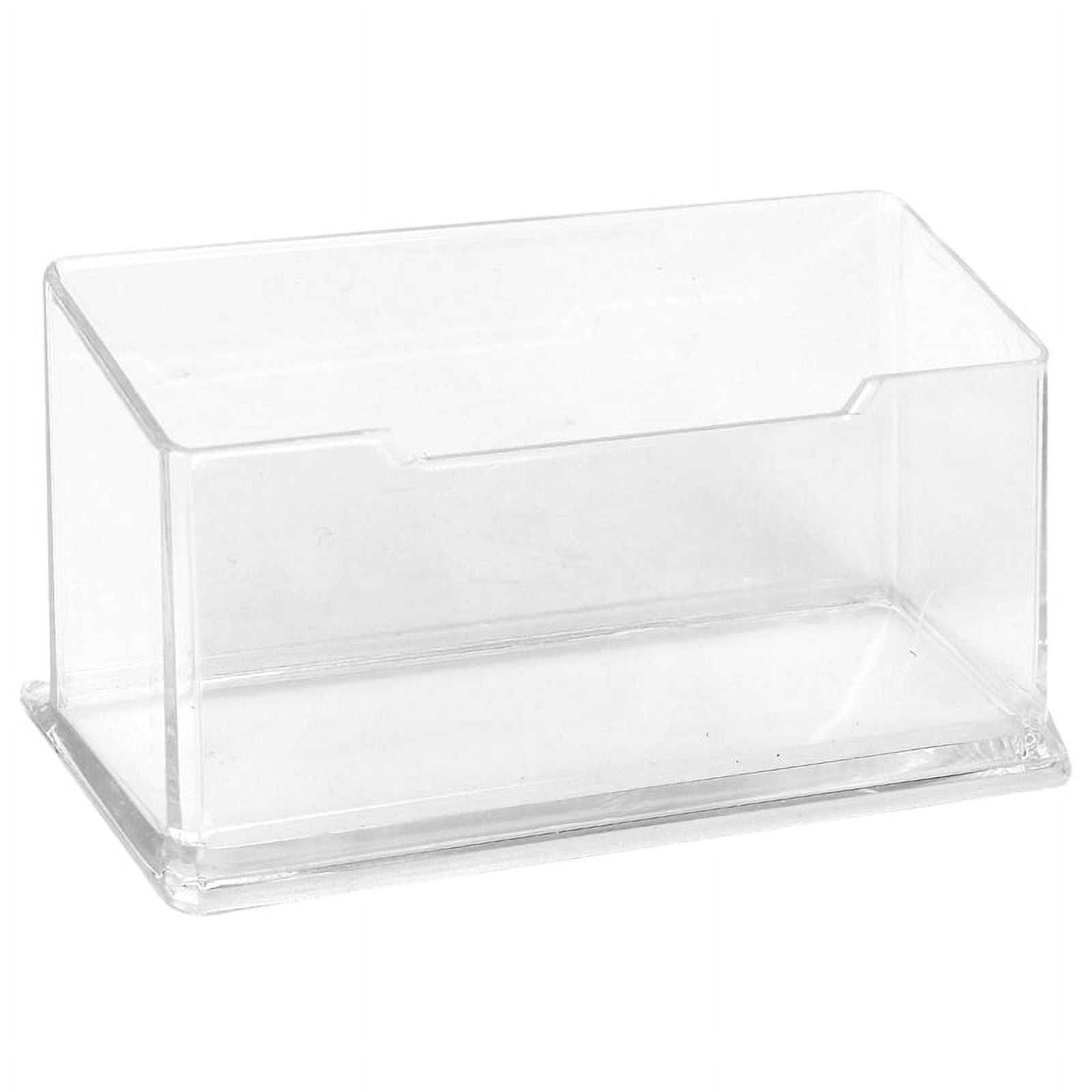New Clear Desktop Business Card Holder Display Stand Acrylic Plastic ...