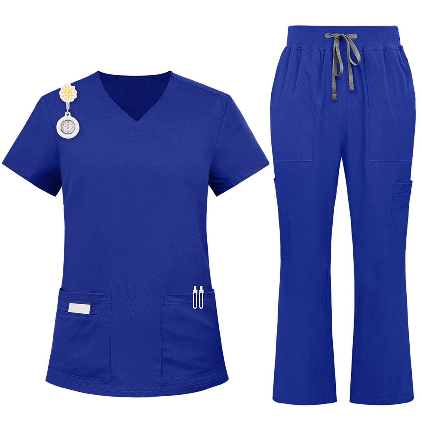 New Clinical Scrubs Top Pants Set Uniforme Mujer Doctor Nurse Surgical ...