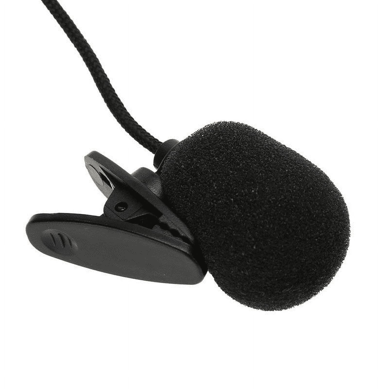 New Clip On Lapel Microphone Hands Free Wired Condenser Mini Lavalier ...
