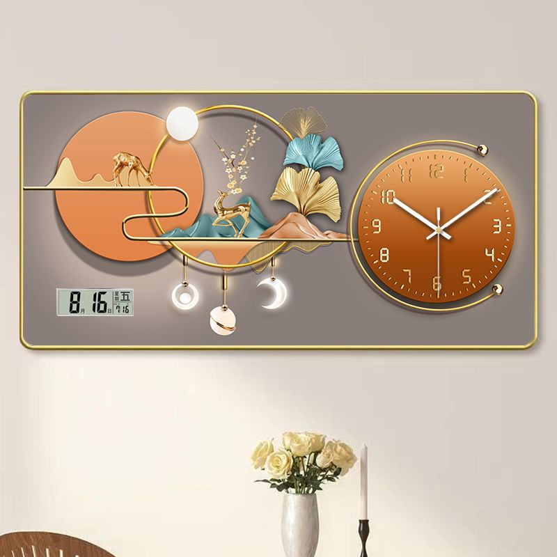 New Clock Living Room Dining Room Timer Frameless Painting Clock ...