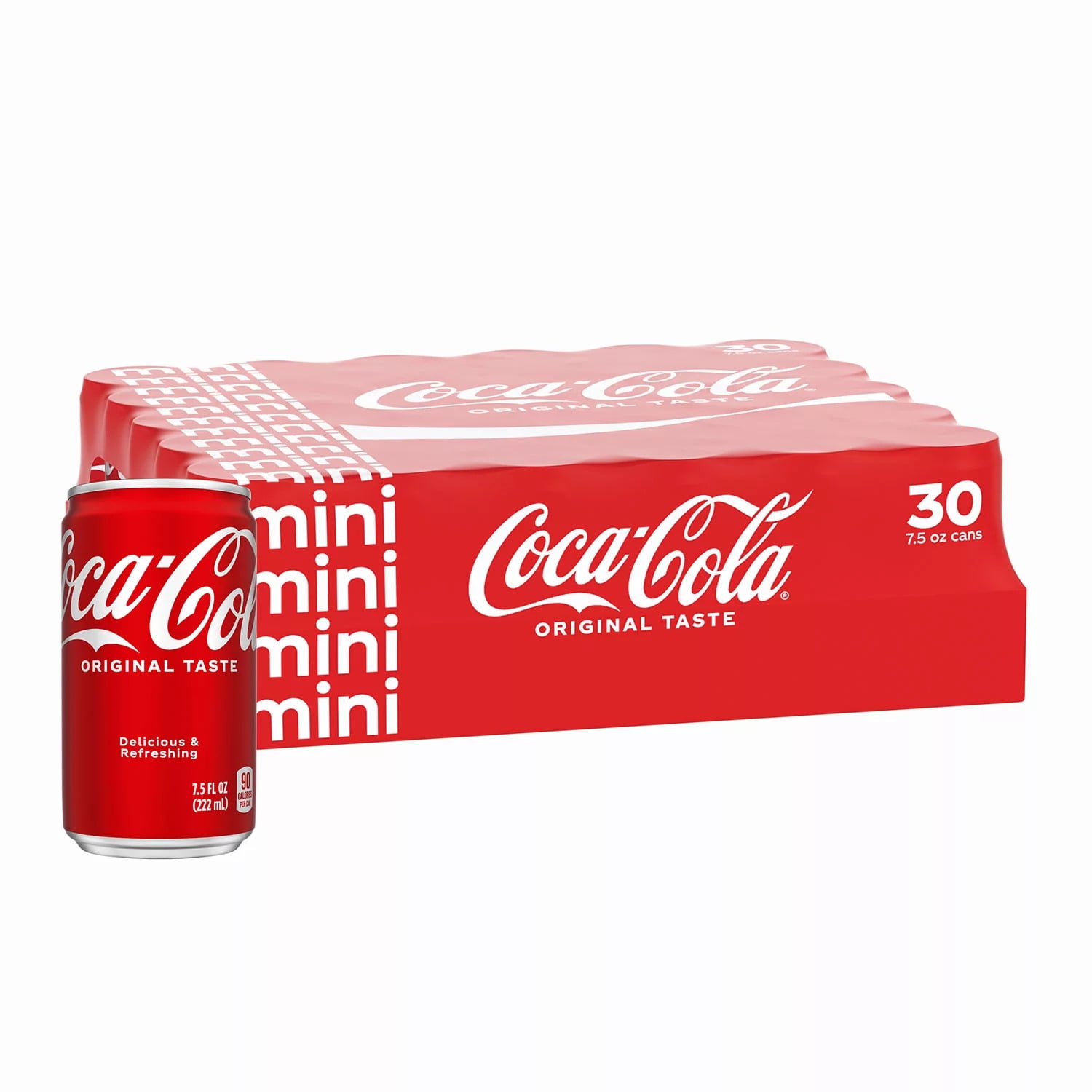 Coca-Cola Mini Can Variety Pack, 7.5 Fl Oz, Pack Of 30 (10 Each: Coke ...