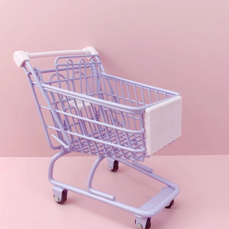 New Colorful Funny Mini Supermarket Shopping Cart Photo Props Trolley ...