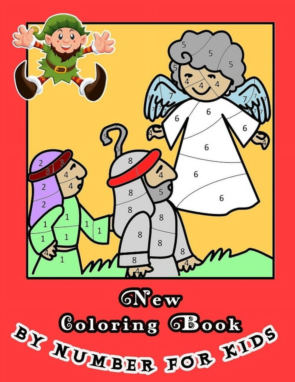 New Coloring Book BY NUMBER FOR KIDS : A Christian Storybook with ...