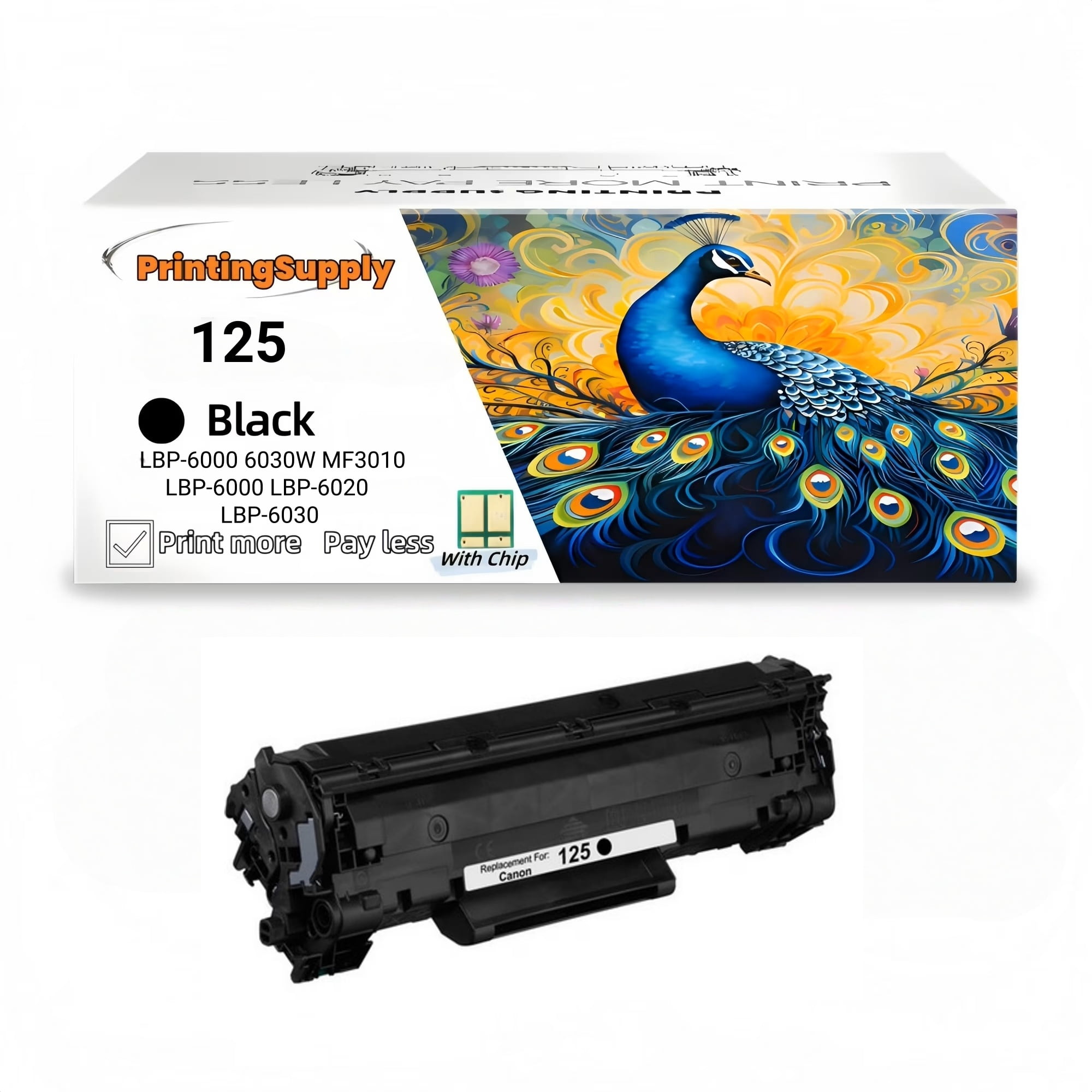 New Compatible Toner Cartridge For Canon 125 CRG-125 3484B001AA For use ...