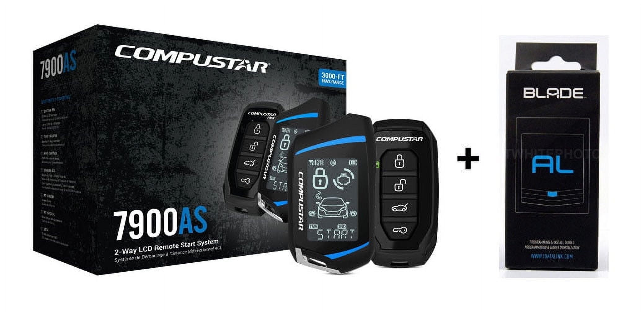 Compustar CS7900-AS 2-Way LCD Remote Start System with Engine Module ...