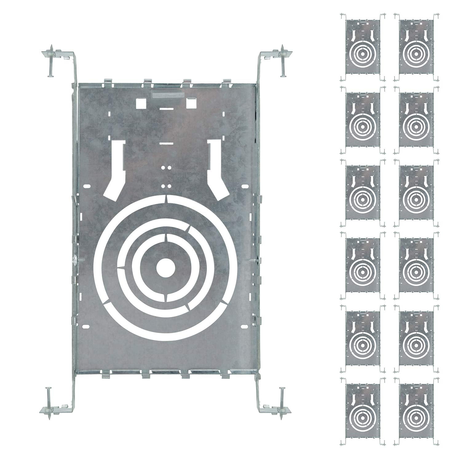 New Construction Mounting Plate with Round Holes - 3/4/6 Inch ...