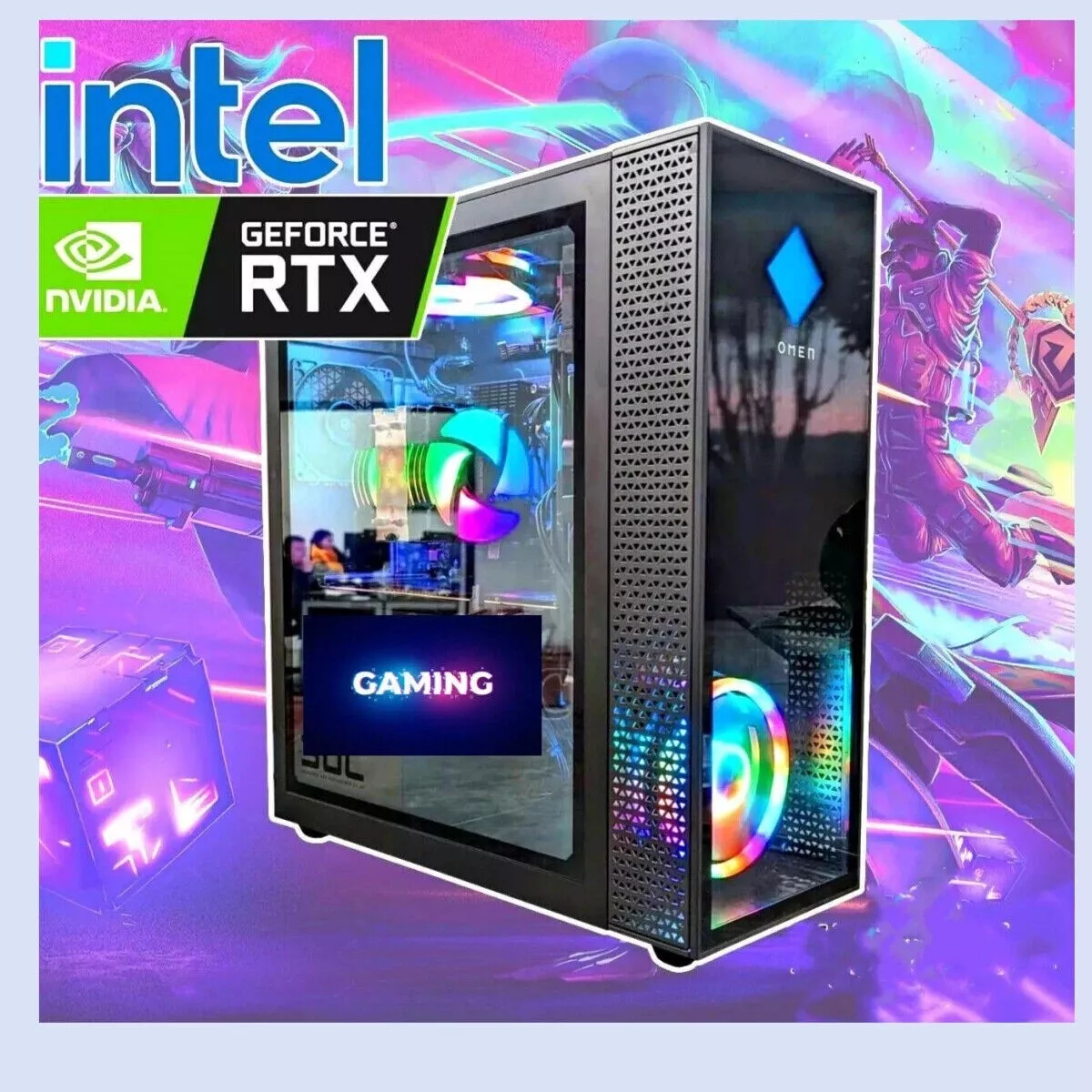 New Cooler 11Gen Gaming PC i9-11900 Nvidia RTX 3050 64GB RAM 1TB SSD ...
