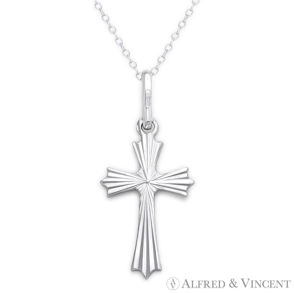 New Coptic Cross Cross Pendant in .925 Sterling Silver w/ Rhodium ...
