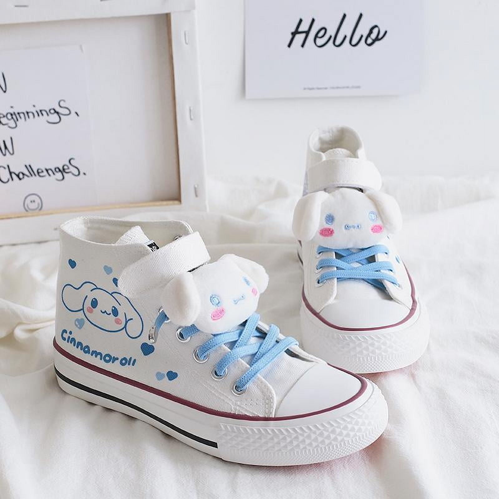 New Cosplay Anime Cinnamoroll Sneakers Canvas Shoes Cute Cartoon ...