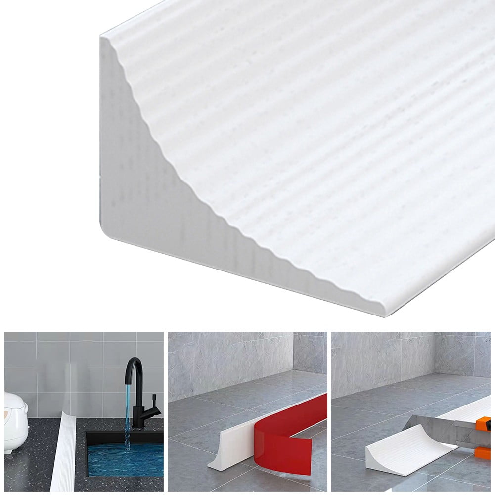 New Countertop Silicone Water Barrier Stoper Bendable Strips Dry&Wet ...
