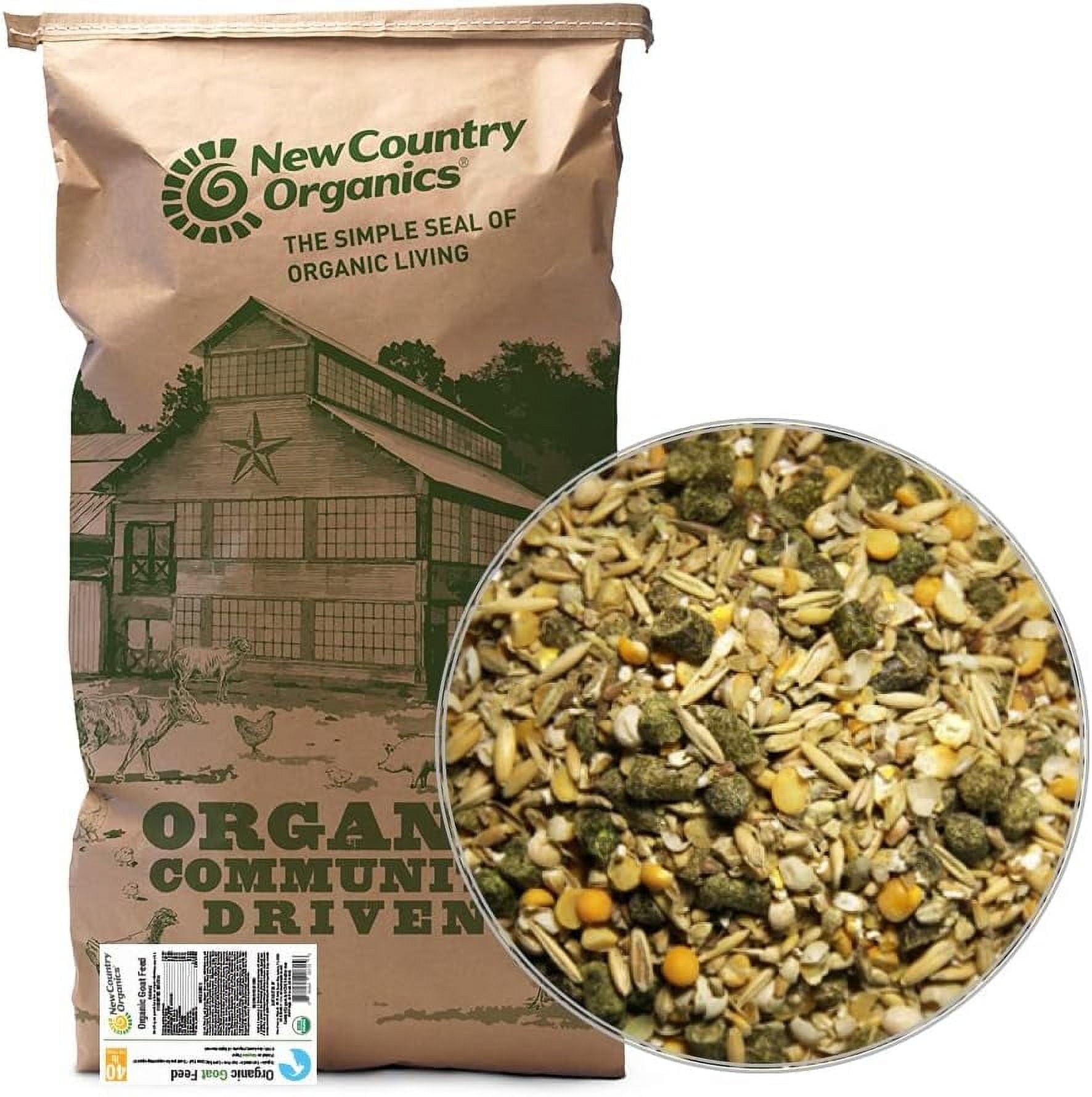 New Country Organics | Goat Feed 40lb | for All Stages of Goats | Daily ...